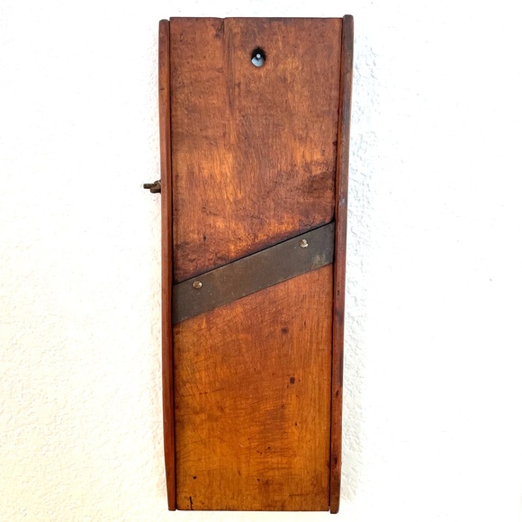 Antique | Kitchen | Antique Mandolin Large Wood Cabbage Slicer | Poshmark